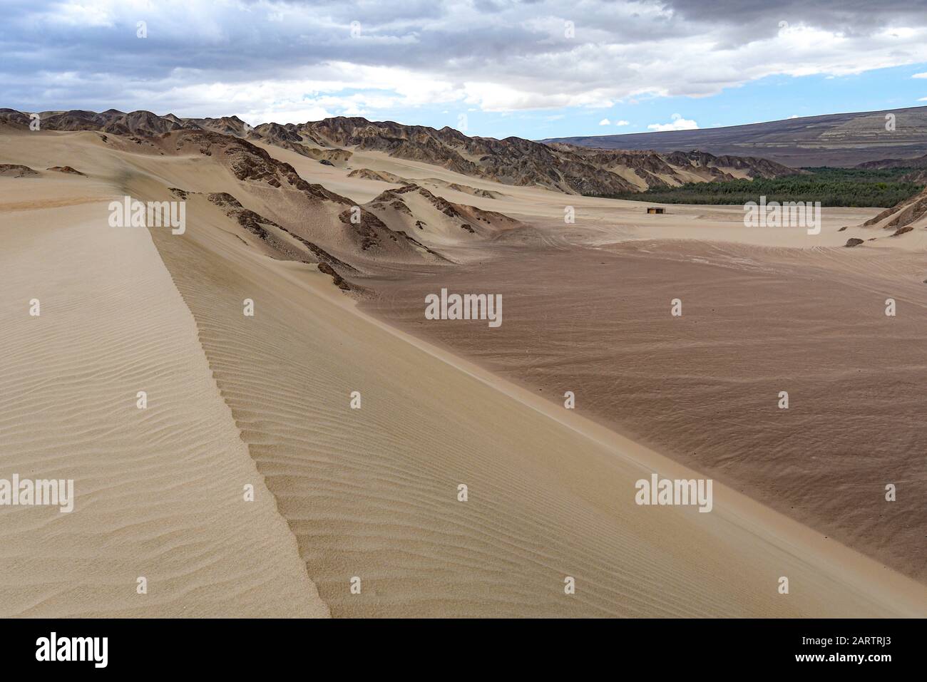 Landscapes and sand dunes in the Nazca desert. Ica, Peru Stock Photo ...