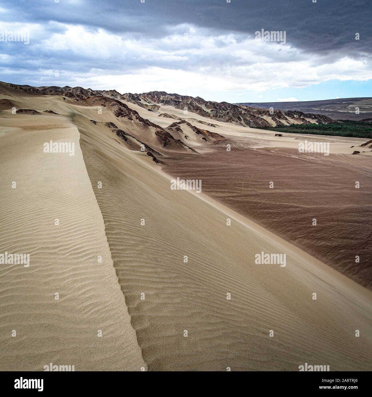 Landscapes and sand dunes in the Nazca desert. Ica, Peru Stock Photo ...