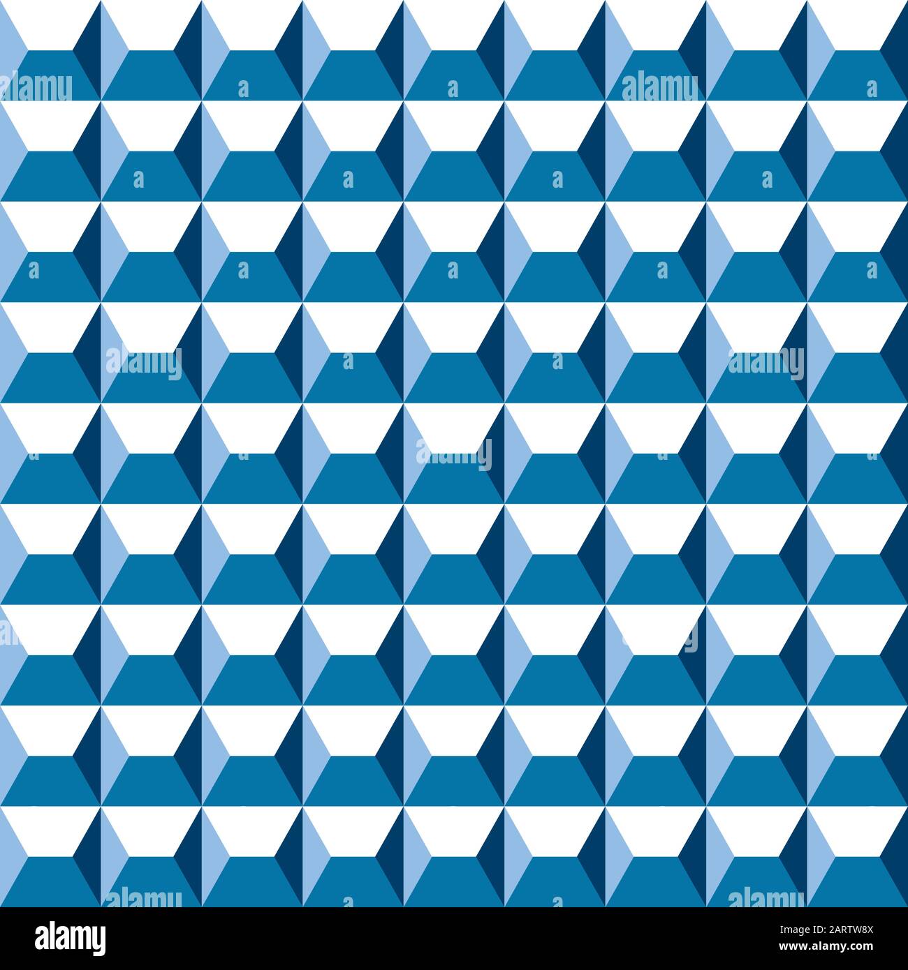 Seamless Abstract Geometric Blue Metallic Surface Pattern Stock Vector Image And Art Alamy