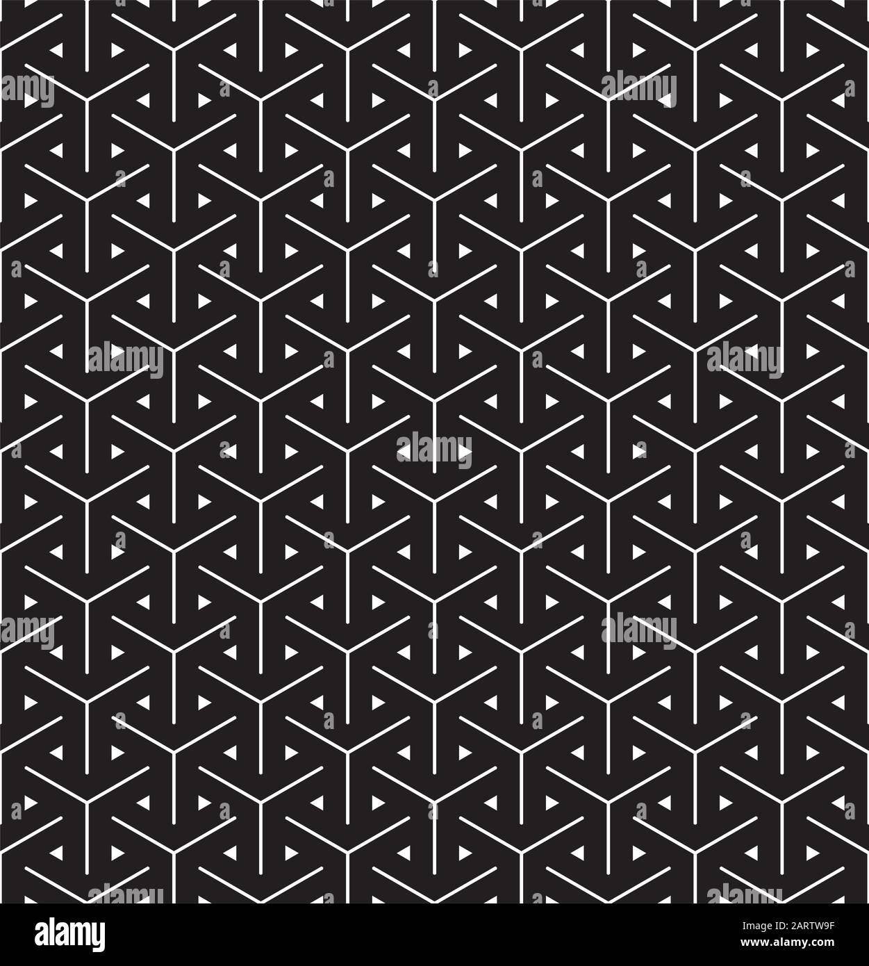 Seamless vintage inline inset offset triangle pattern background Stock ...