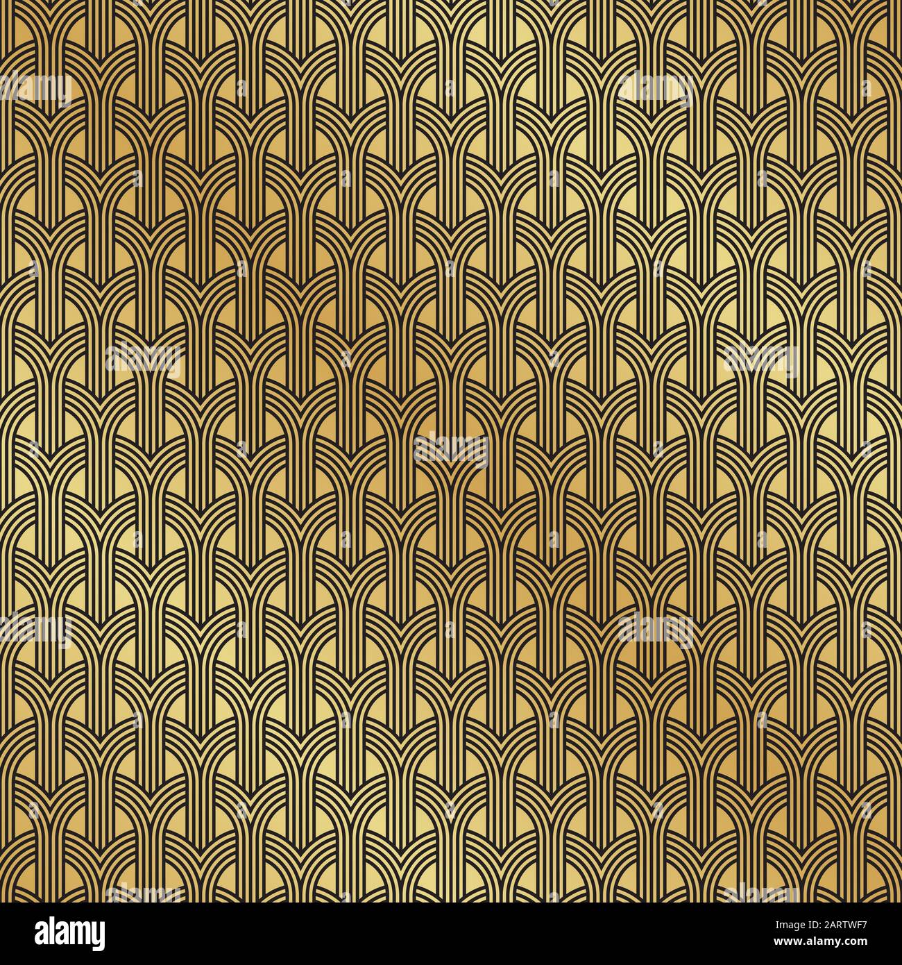 Art Deco seamless geometric pattern background texture Stock Vector ...