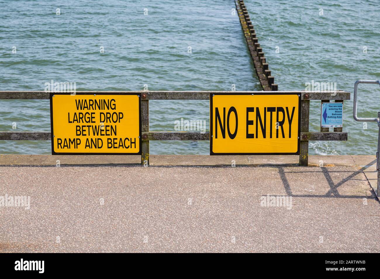 Hazard danger warning signs on hi-res stock photography and images - Alamy
