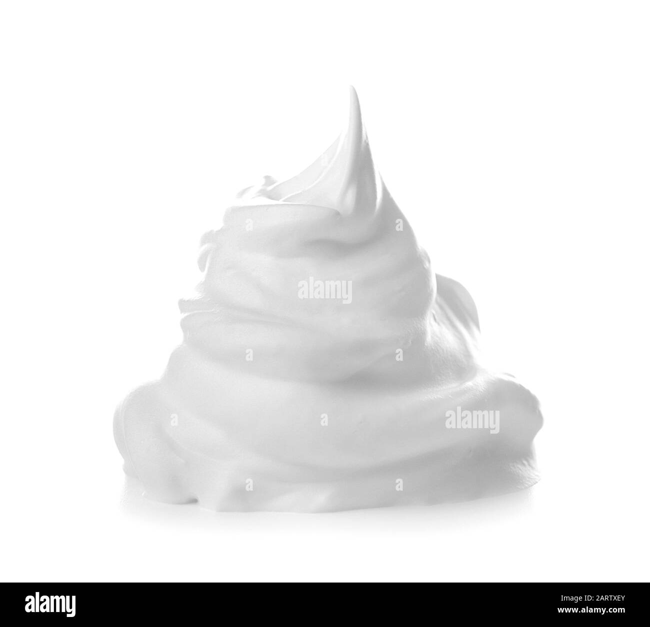 Cream soap on white background Stock Photo - Alamy