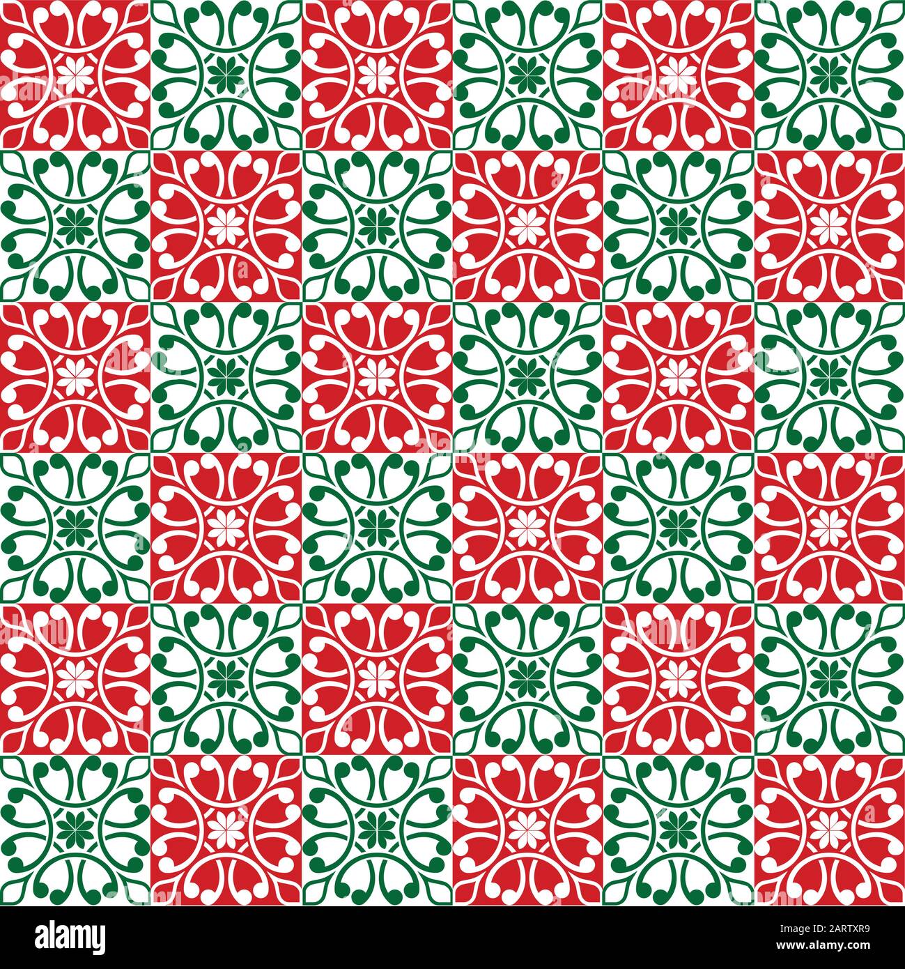 Seamless Christmas wrapping paper pattern background Stock Vector Image ...