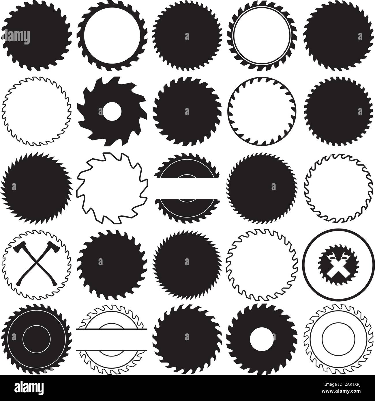 Collection of saw border frames. Ideal for decorative carpentry vintage ...