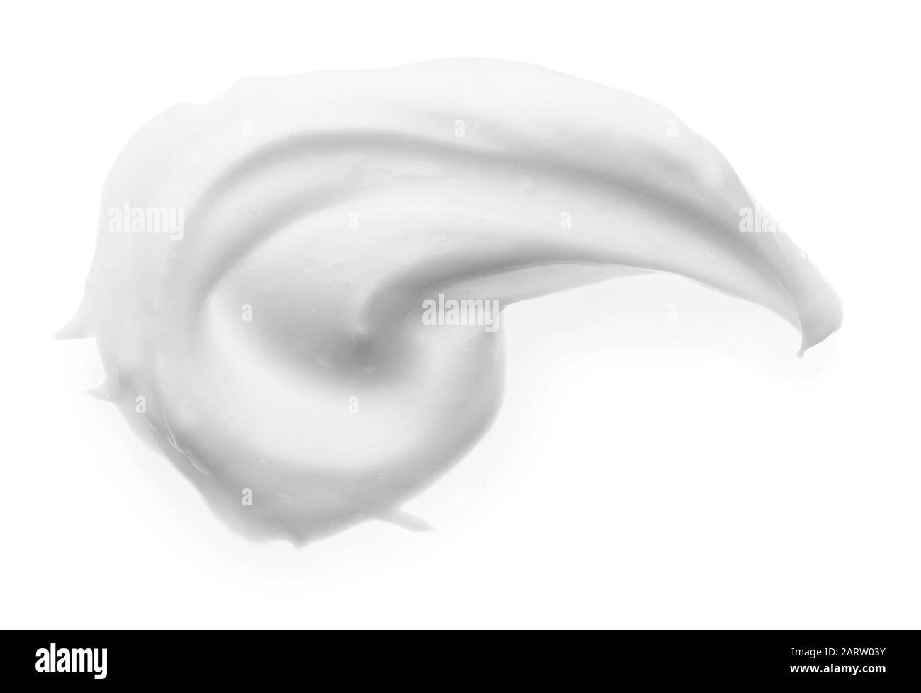 Sample of cream on white background Stock Photo - Alamy