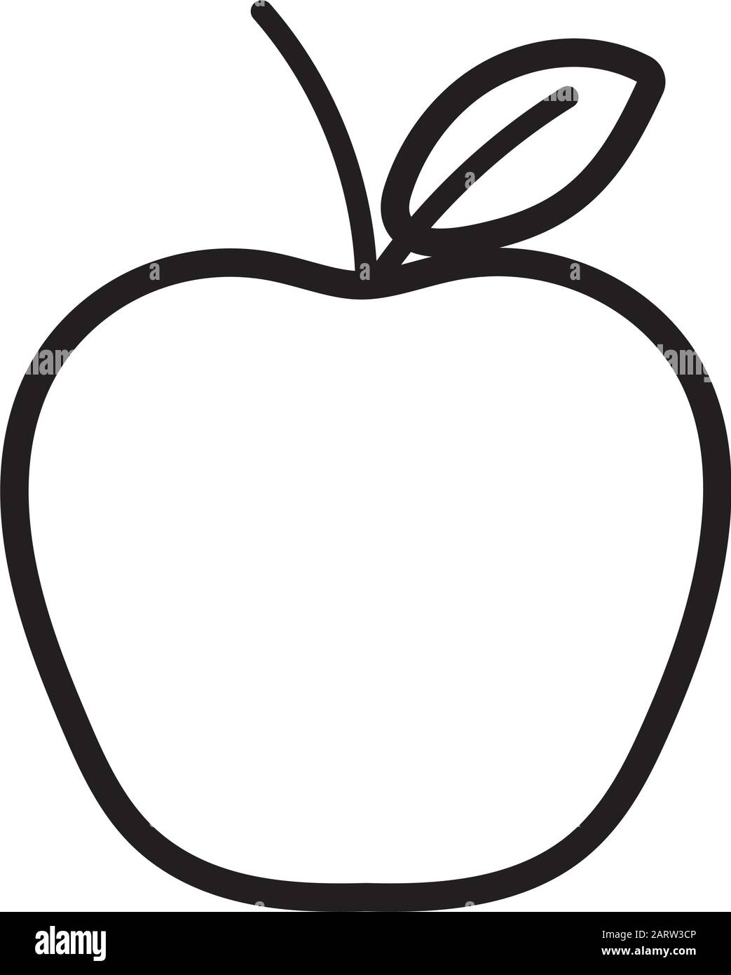 apple fresh fruit nutrition diet icon vector illustration Stock Vector ...