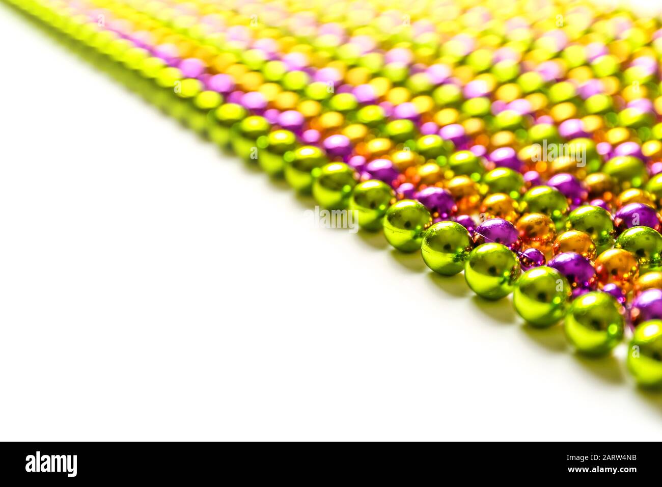 Colorful beads on white background, closeup Stock Photo - Alamy
