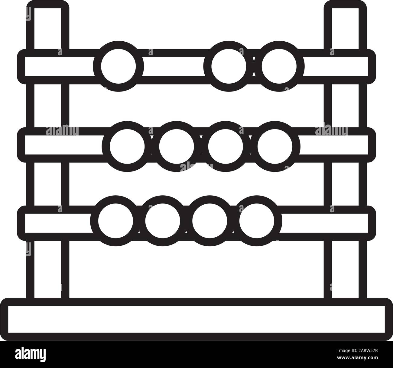 back to school education abacus mathematics vector illustration Stock ...