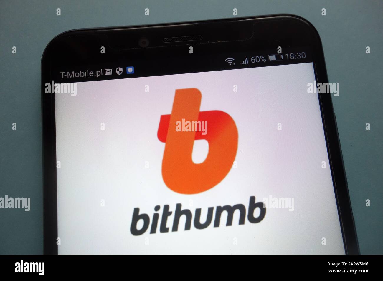Bithumb logo on a smartphone Stock Photo - Alamy