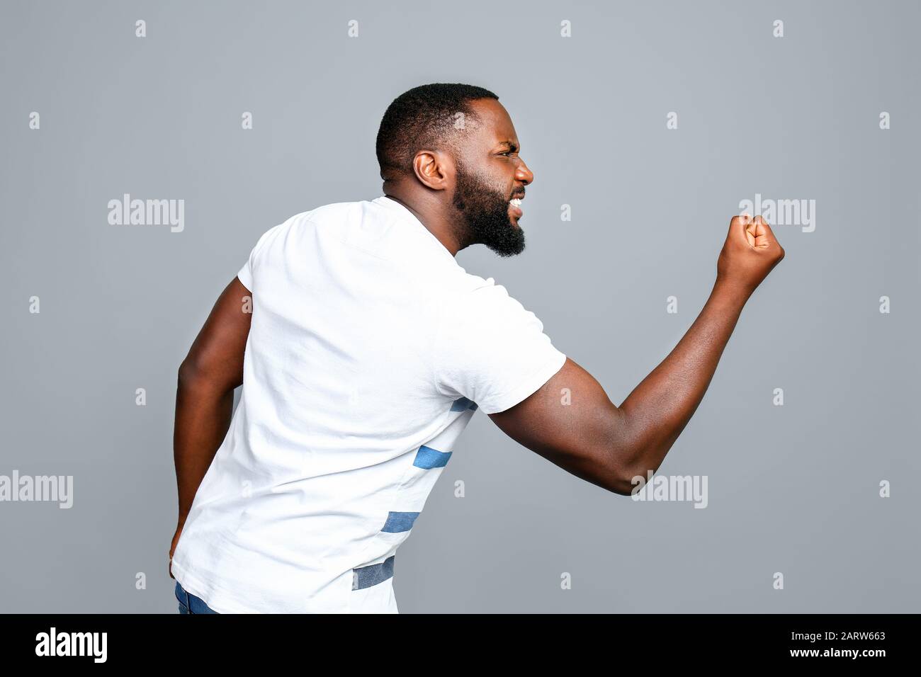 Emotional angry irritated african hi-res stock photography and images ...