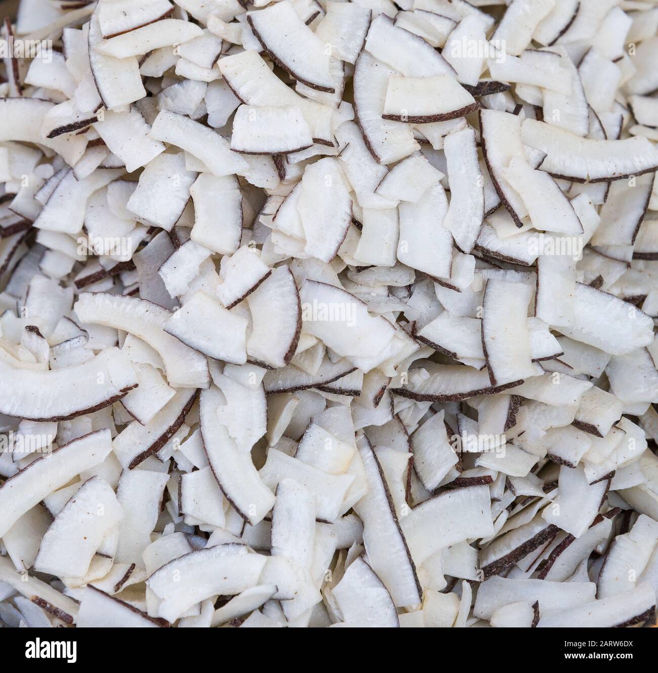 Sliced dried coconut meat hi-res stock photography and images - Alamy
