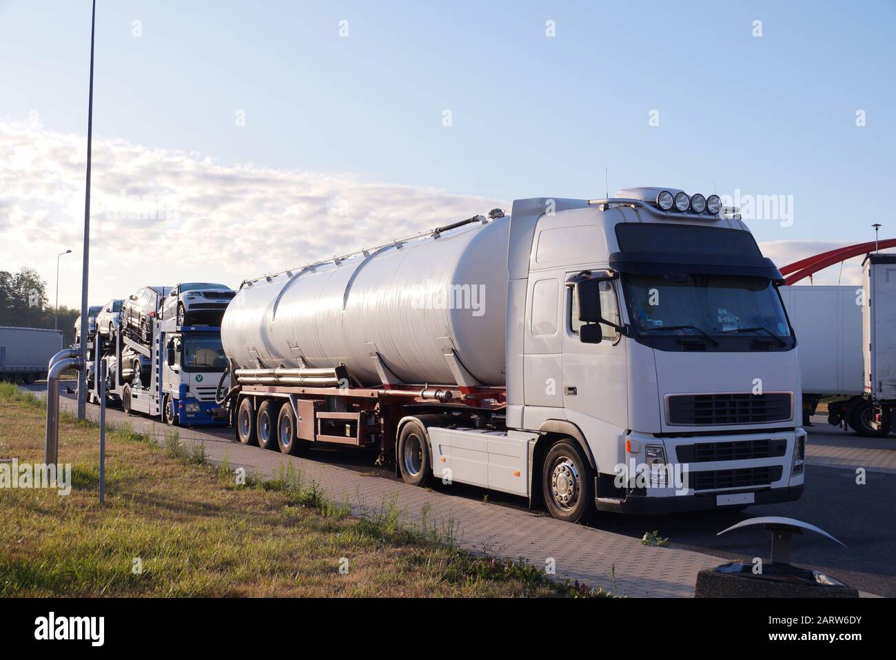 Truck transportation transporting goods hi-res stock photography and ...