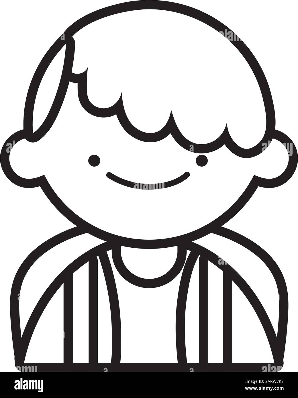 Smiling Student Cartoon