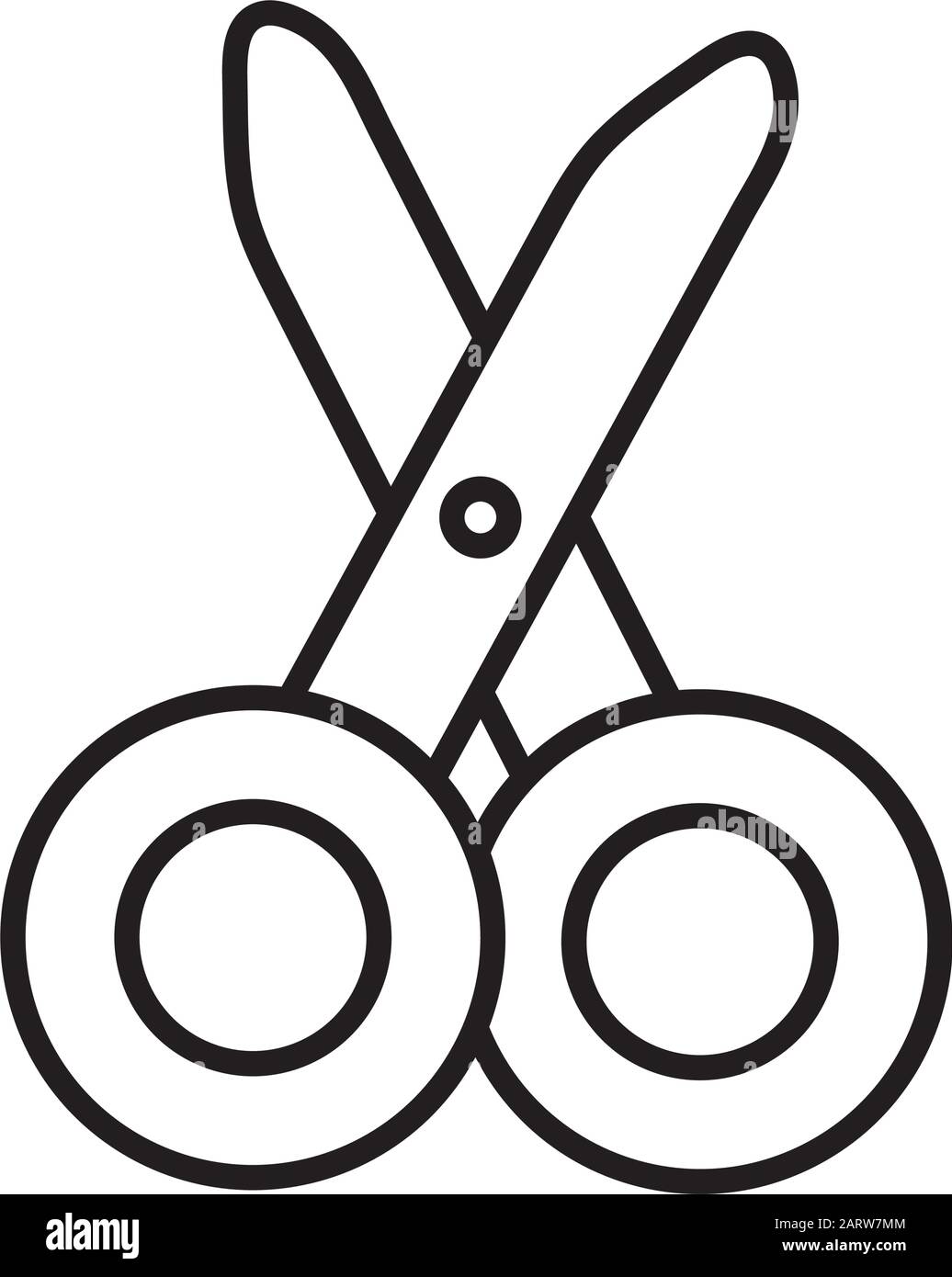 back to school education scissors supply icon vector illustration Stock ...