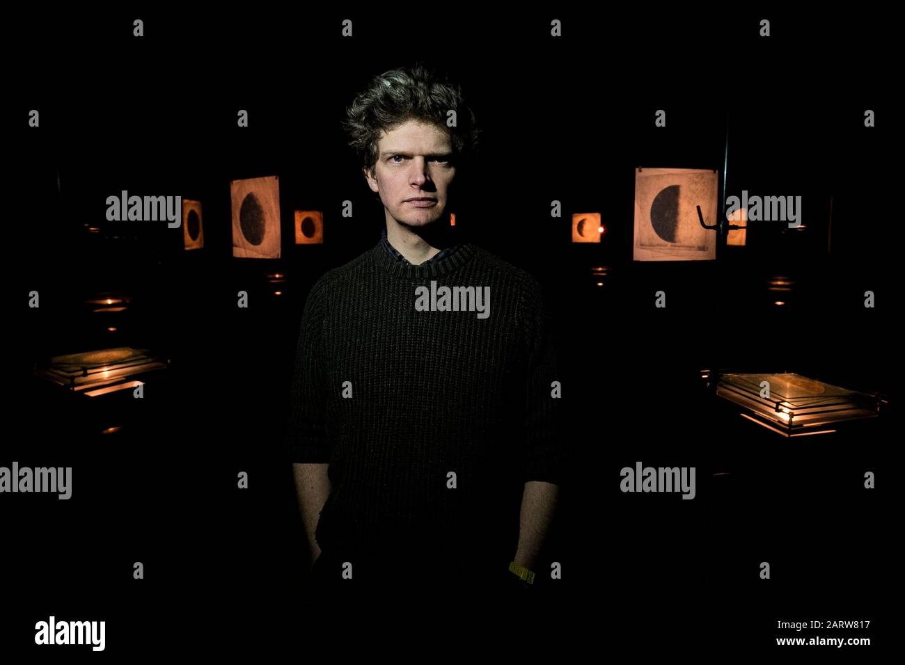 Artist James Russell of JAMESPLUMB at Mussenden Temple near Castlerock ...