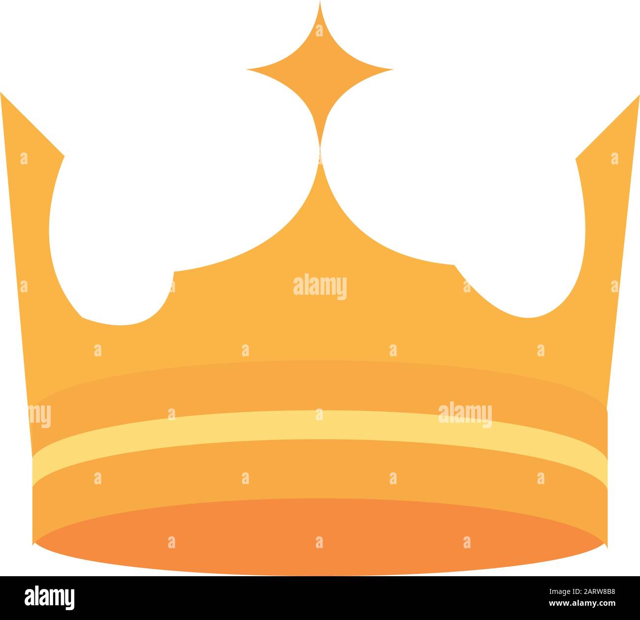 crown monarch jewel royalty heraldic on white background vector ...