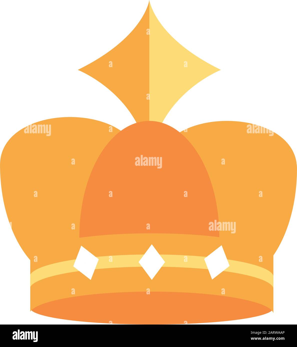 crown monarch jewel royalty heraldic on white background vector ...