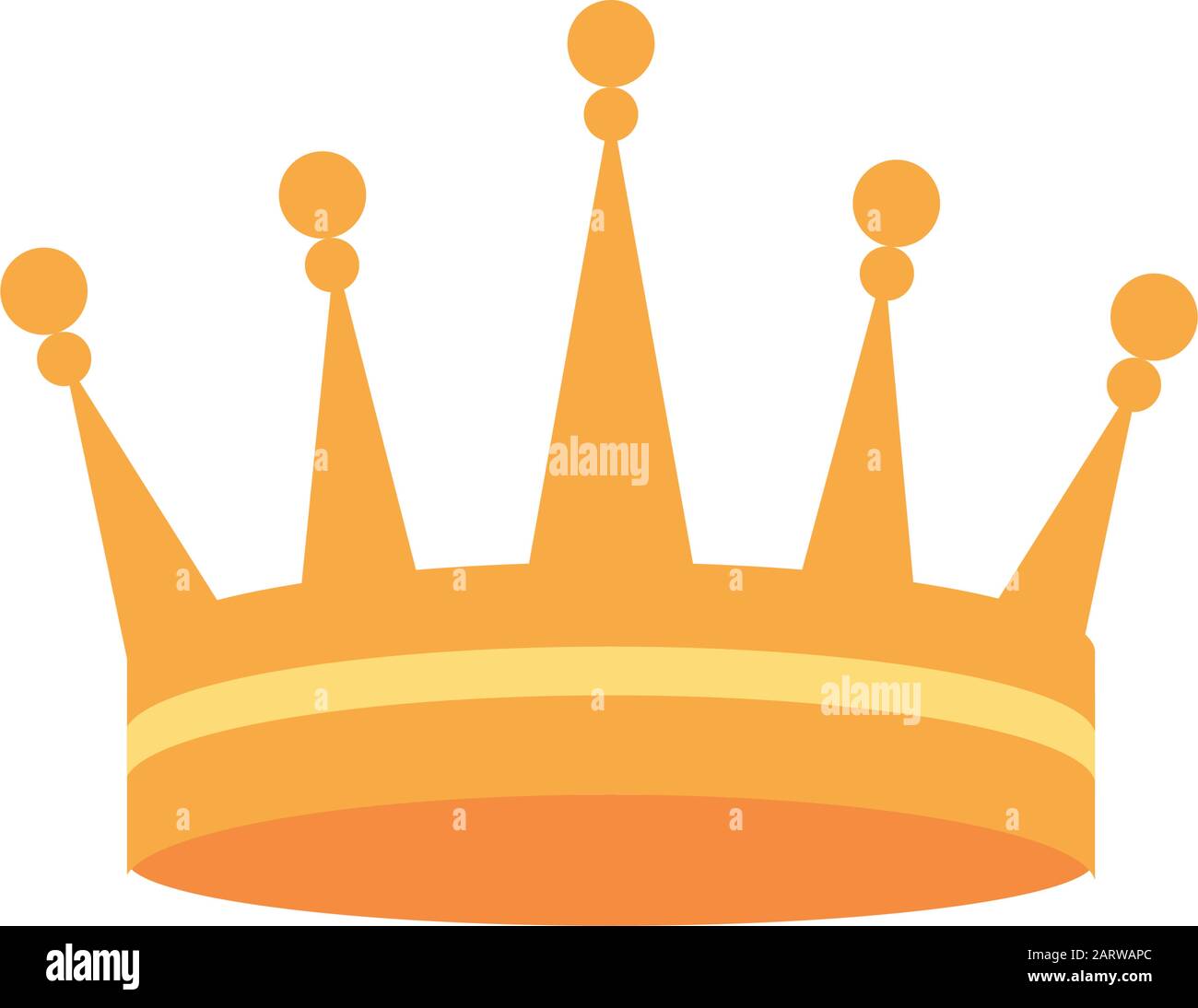 crown monarch jewel royalty heraldic on white background vector ...