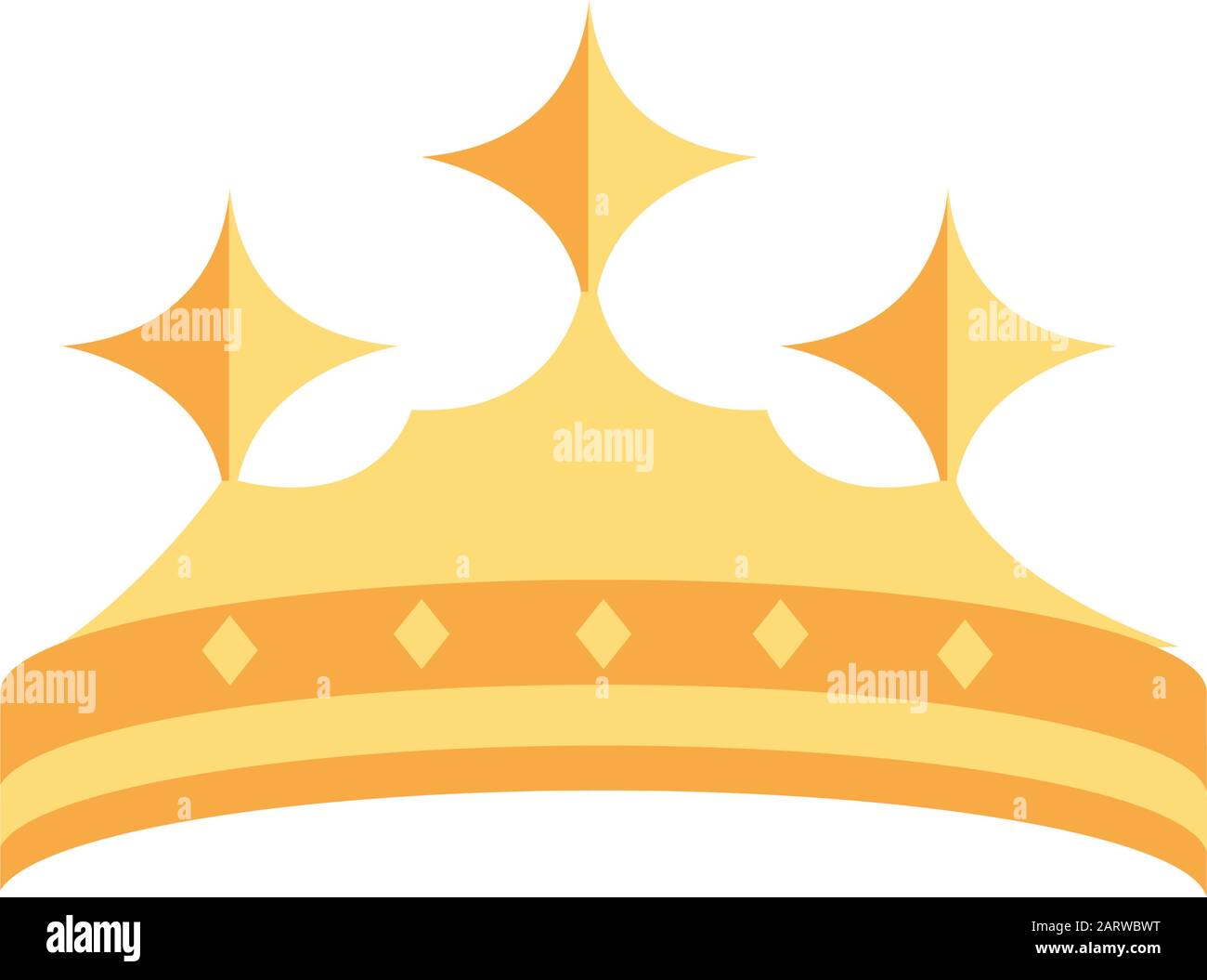 crown monarch jewel treasure luxury on white background vector ...