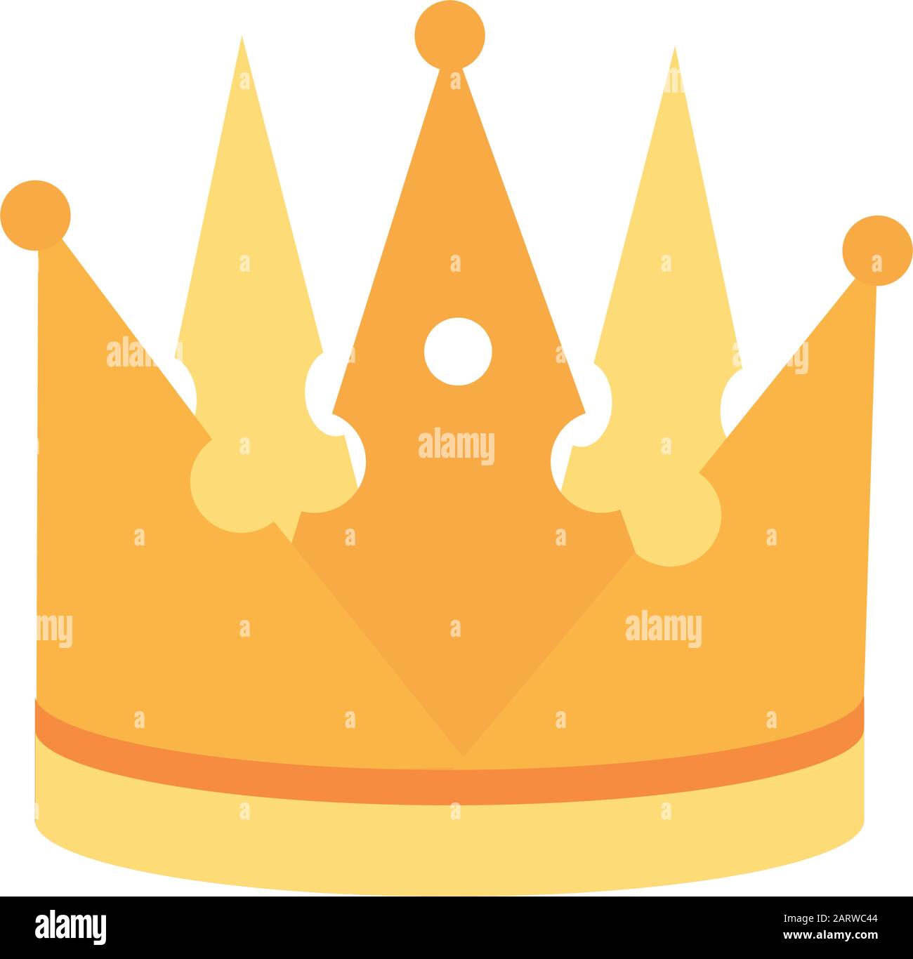crown monarch jewel royalty of king or queen on white background vector ...