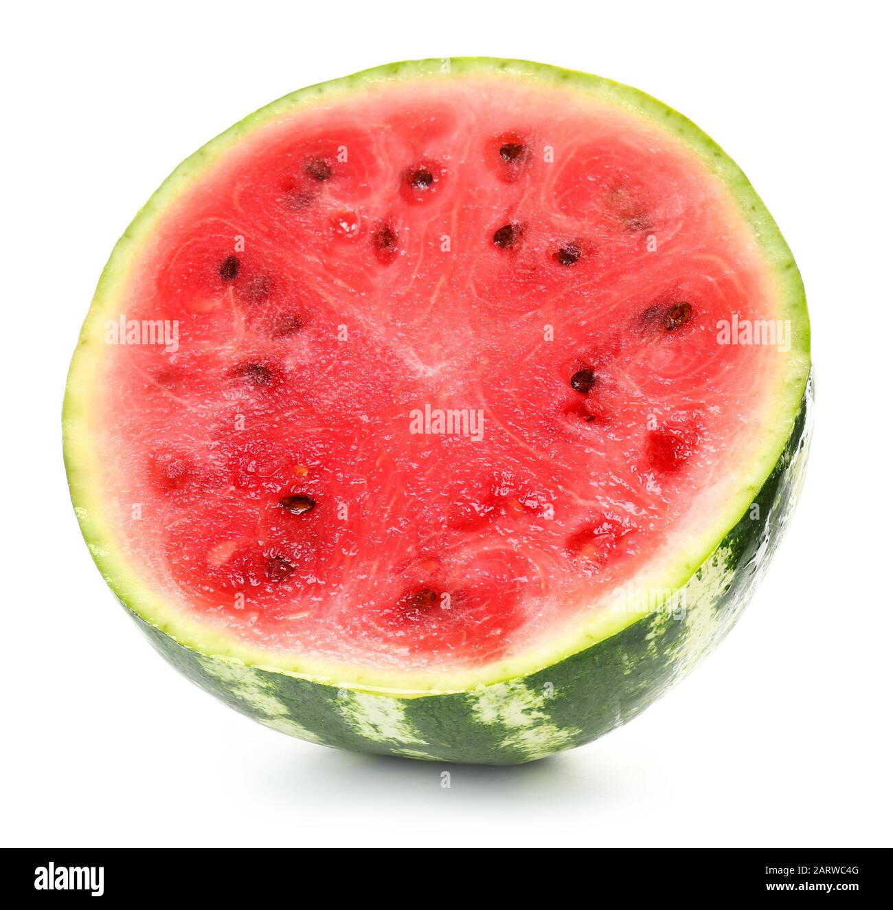 Halves of watermelon Cut Out Stock Images & Pictures - Alamy