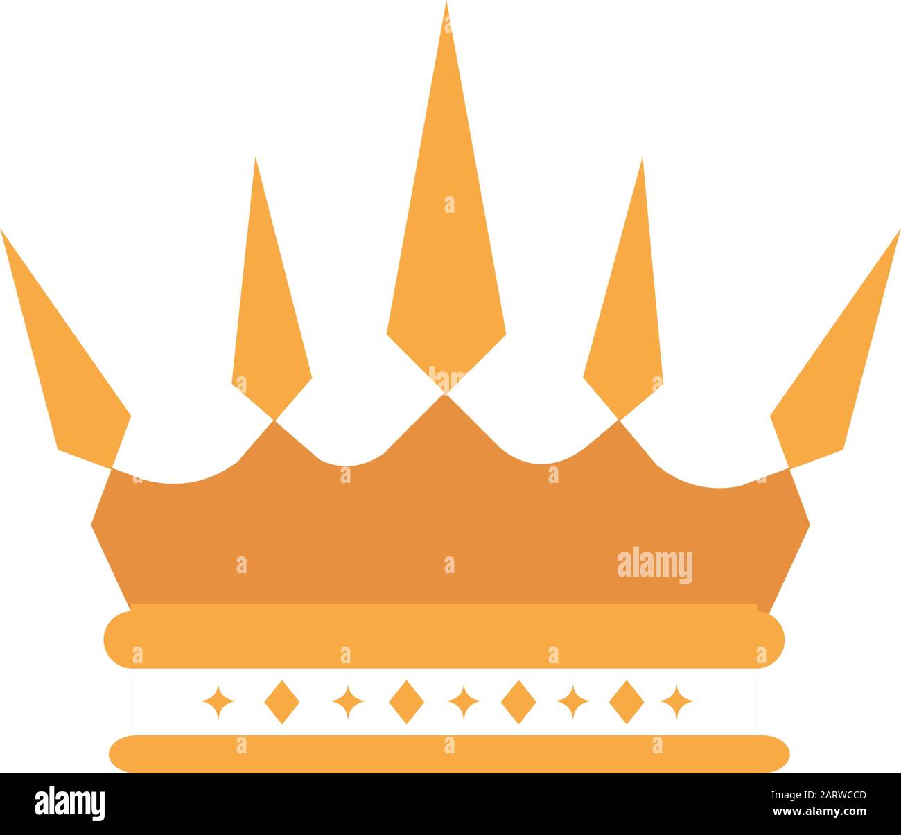 crown monarch jewel royalty heraldic on white background vector ...