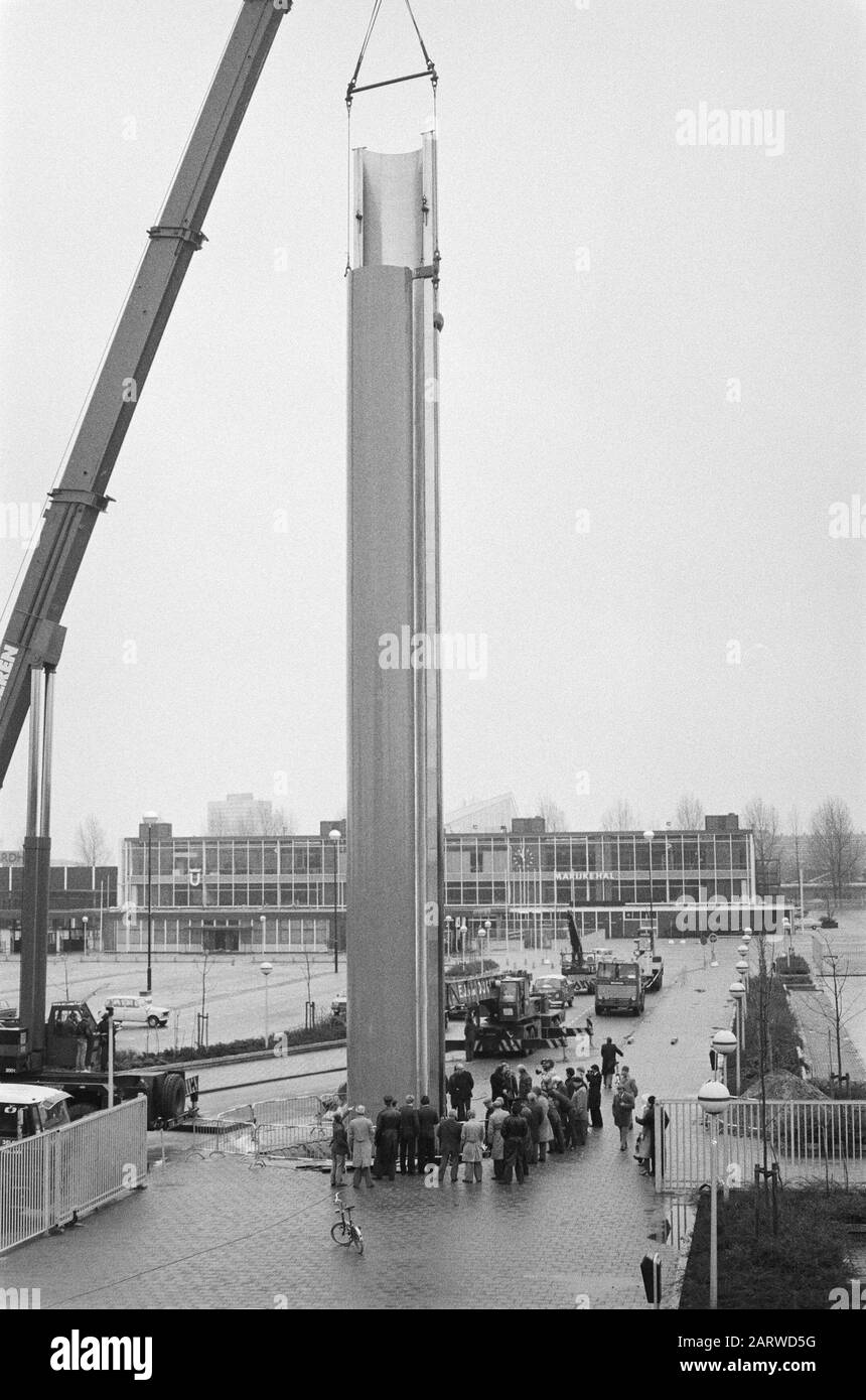 Volten 28 m high stainless steel column hi-res stock photography and ...