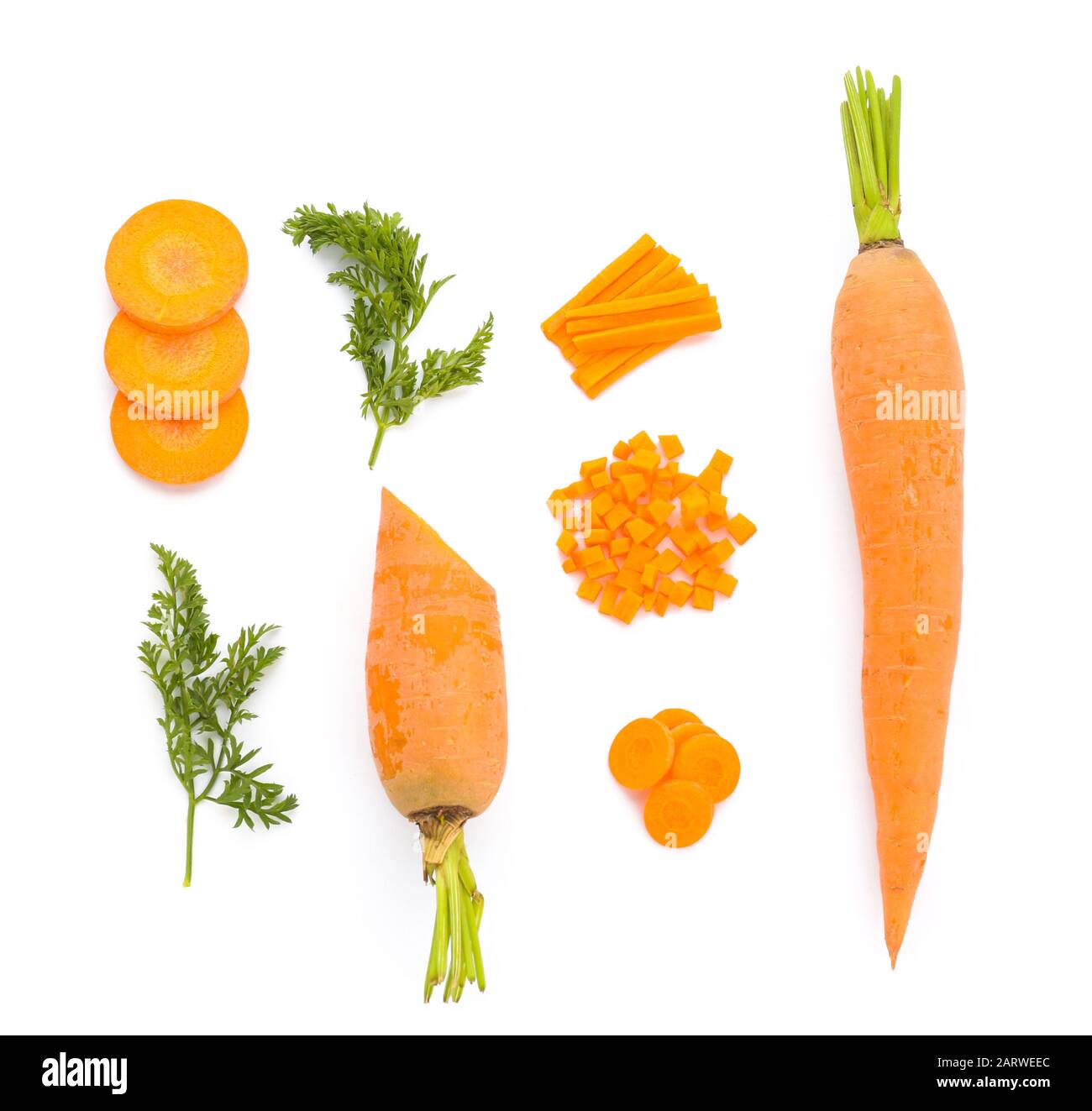 Types of carrots Cut Out Stock Images & Pictures - Alamy