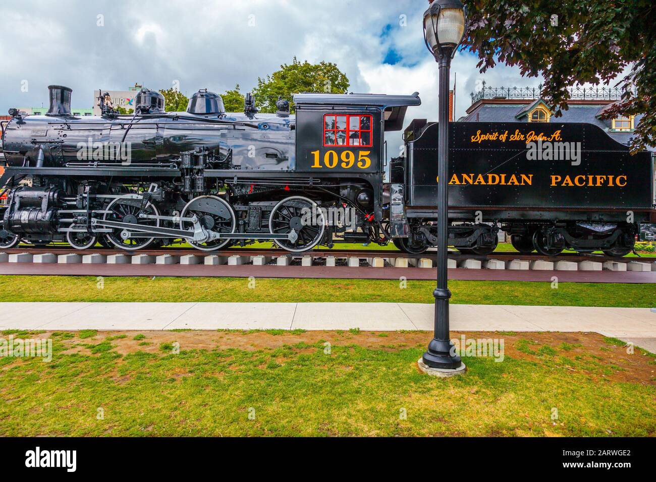 Kingston, Ontario, Canada, August, 2014: Canadian Pacific Railways old ...