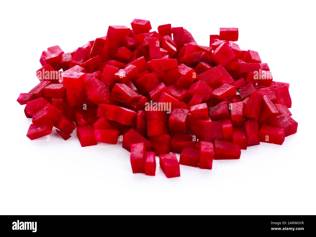 Fresh cut beet on white background Stock Photo - Alamy
