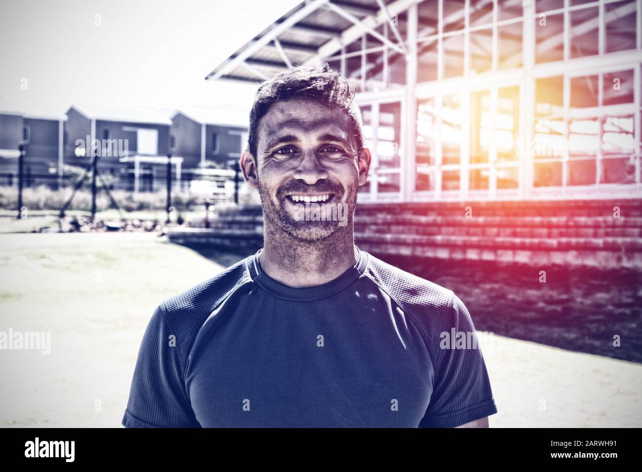 Smiling caucasian male adult hi-res stock photography and images - Alamy