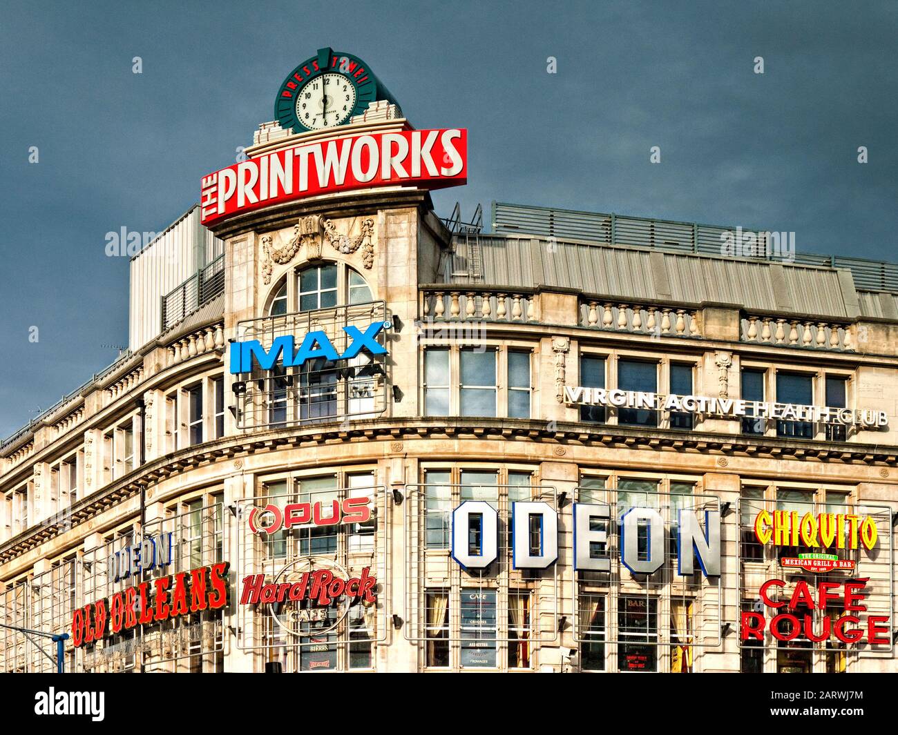 Neon signs in central Manchester Stock Photo - Alamy
