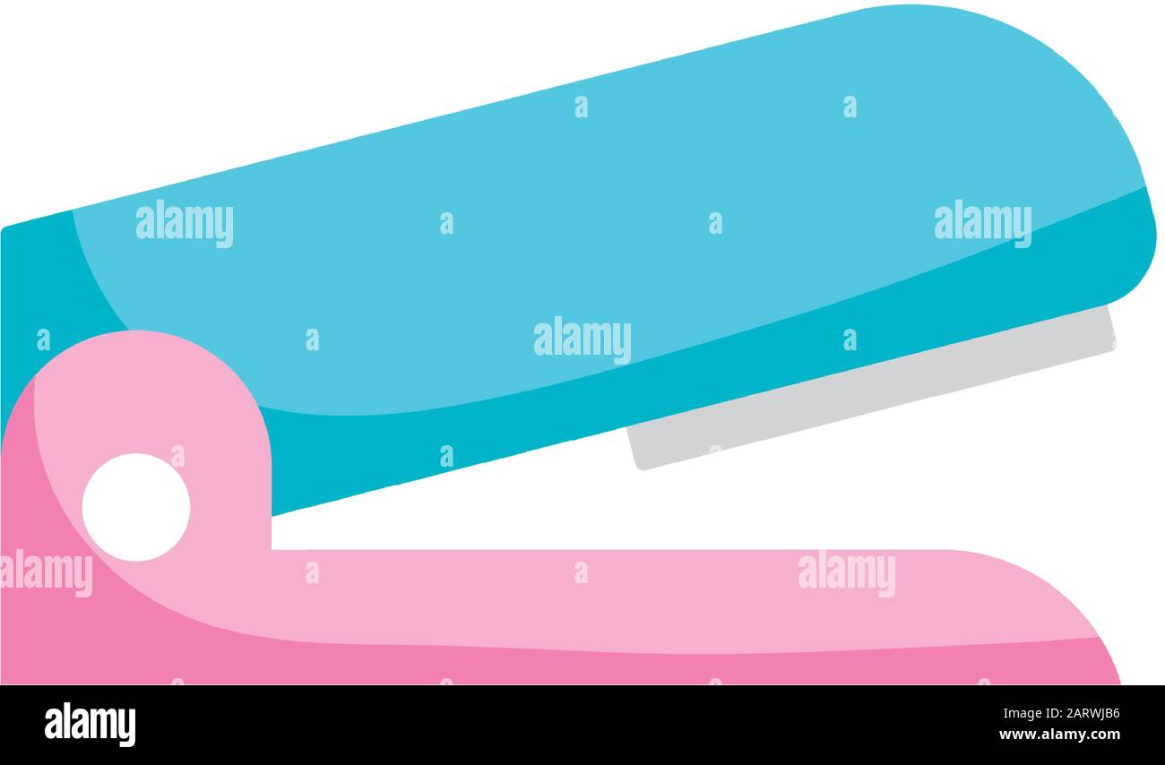 back to school stapler equipment supply icon on white background vector ...