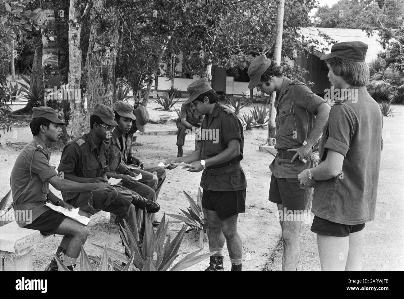 Suriname, Surinamese army; Dutch and Surinamese soldiers Date: April 1 ...