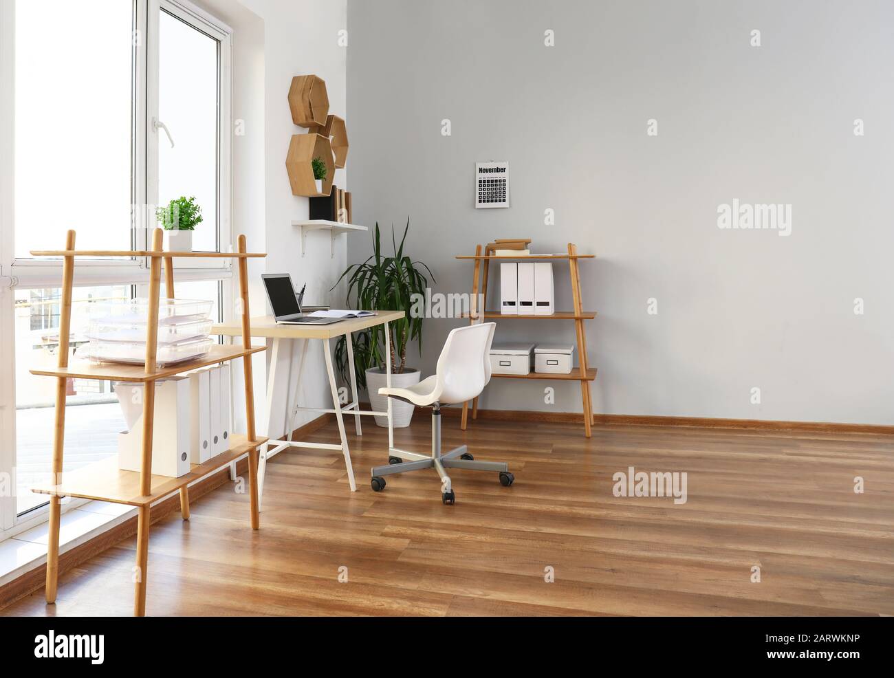Comfortable workplace near window hi-res stock photography and images ...
