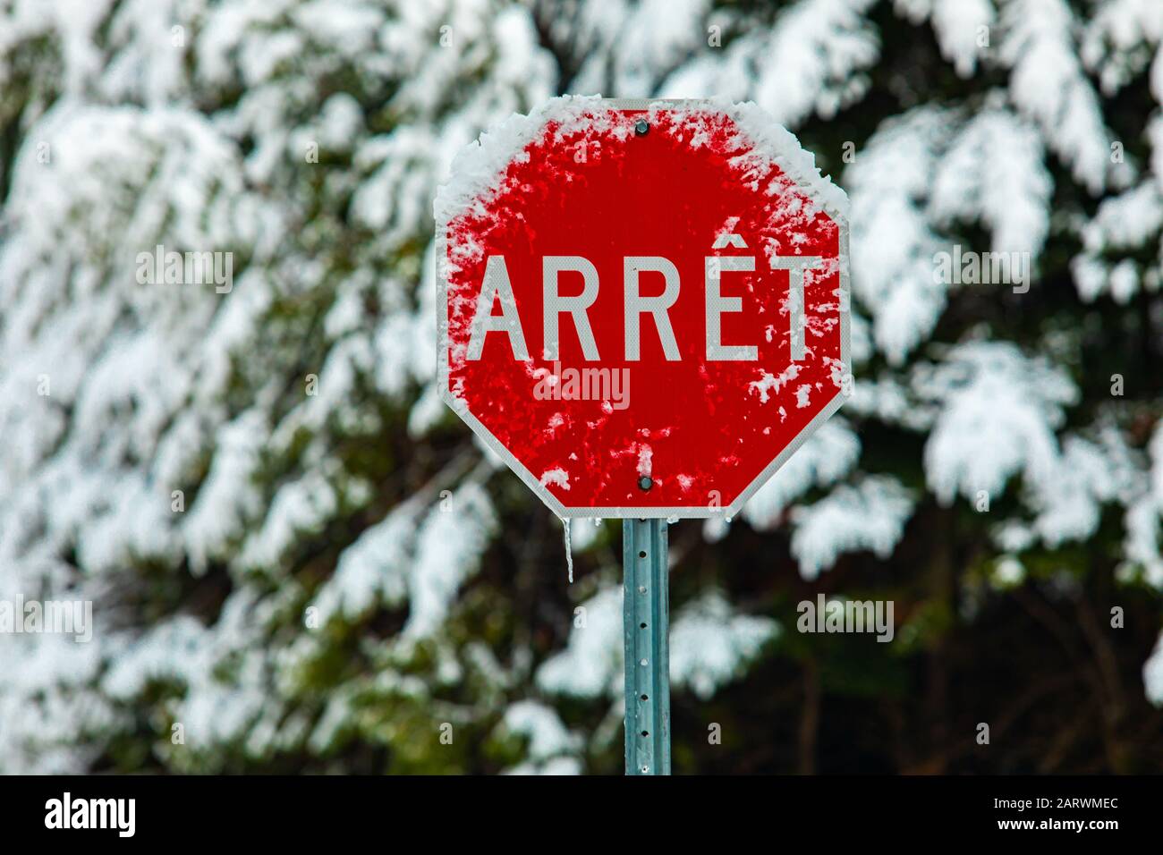Adverse weather conditions on public roads and highways. A French ...