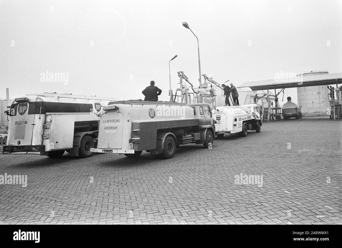 Gasoline oil fuel storage Black and White Stock Photos & Images - Alamy