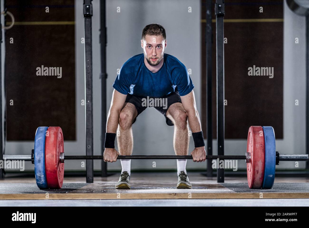 athlete in weightlifting Stock Photo - Alamy