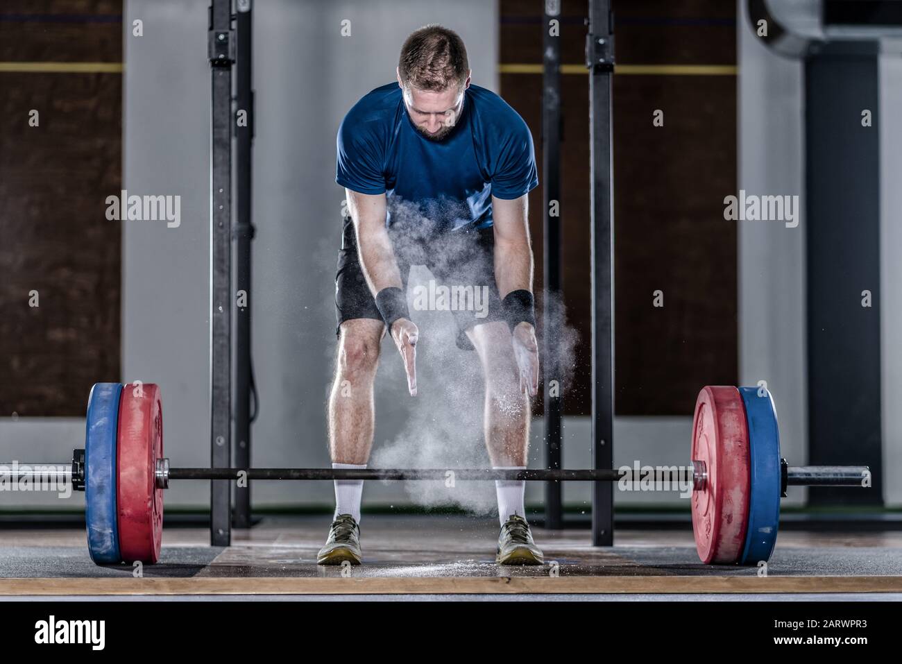 athlete in weightlifting Stock Photo - Alamy