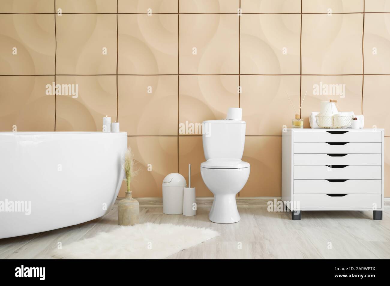 Interior of clean modern bathroom Stock Photo - Alamy