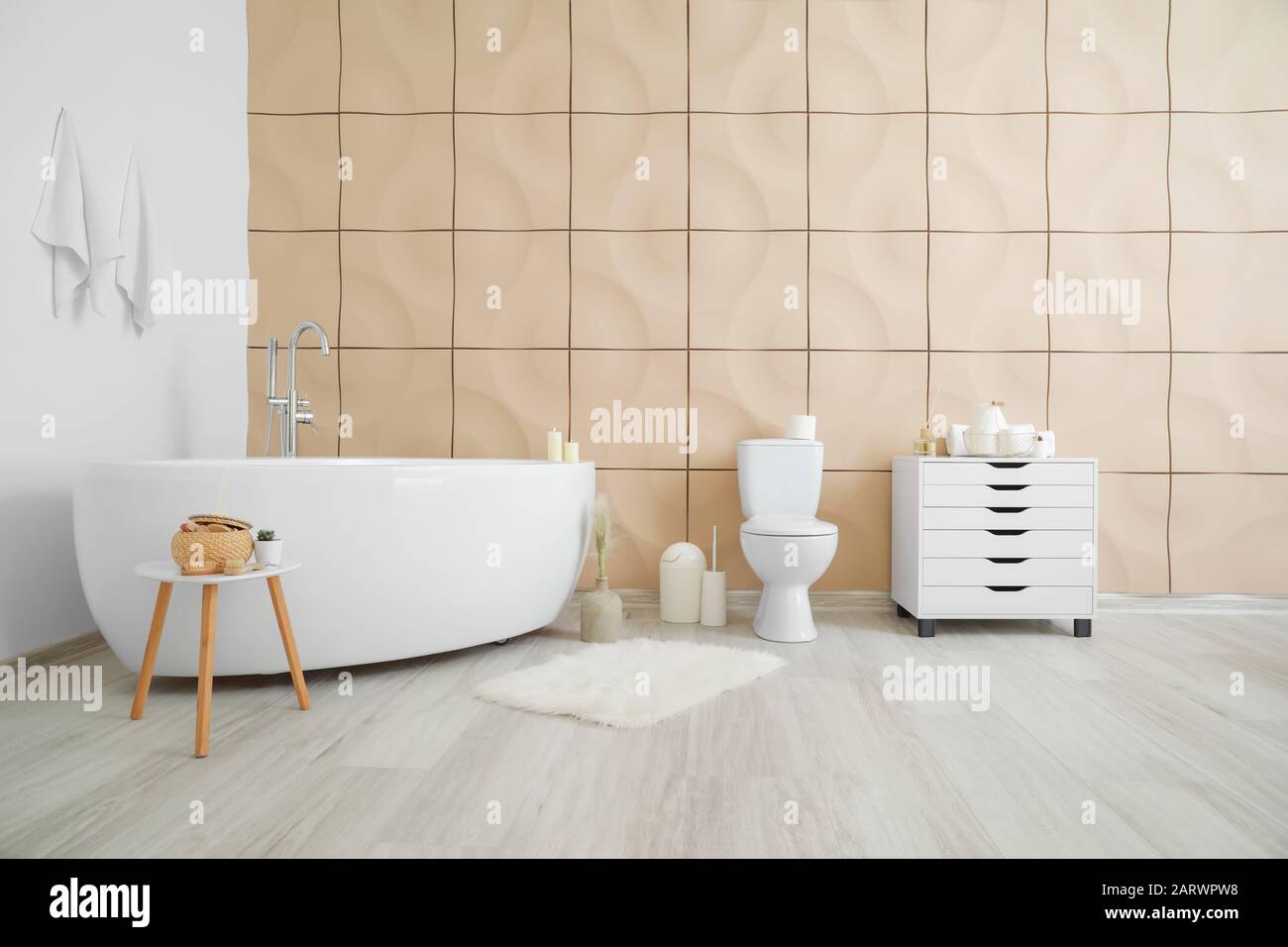 Interior of clean modern bathroom Stock Photo - Alamy