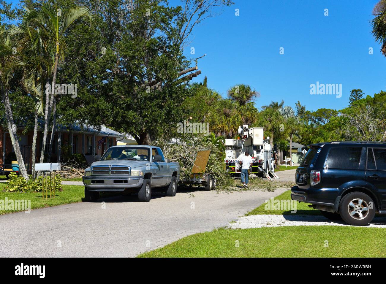 ANNA MARIA ISLAND, FL - October 2, 2017:Aftermath of Hurricane Irma on ...