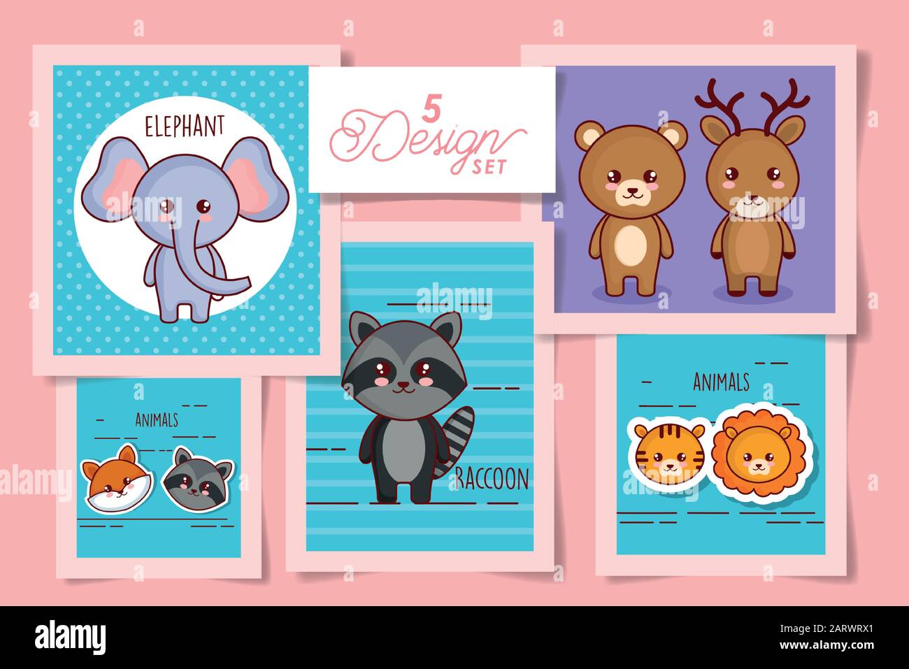 Five tiger Stock Vector Images - Alamy