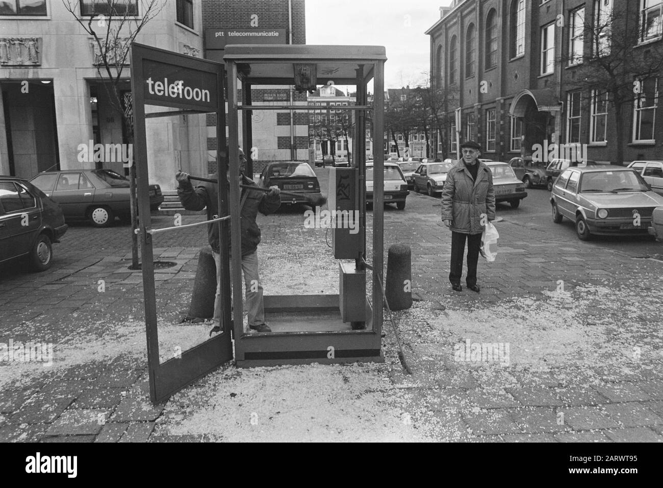 Phone booth blown up hi-res stock photography and images - Alamy