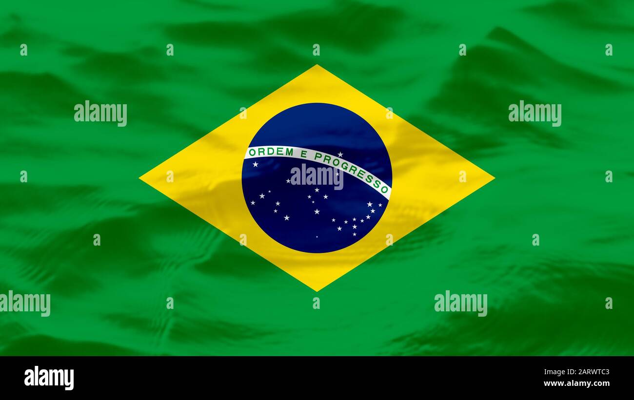 Waves Texture On Brazil Flag, Background Stock Photo - Alamy