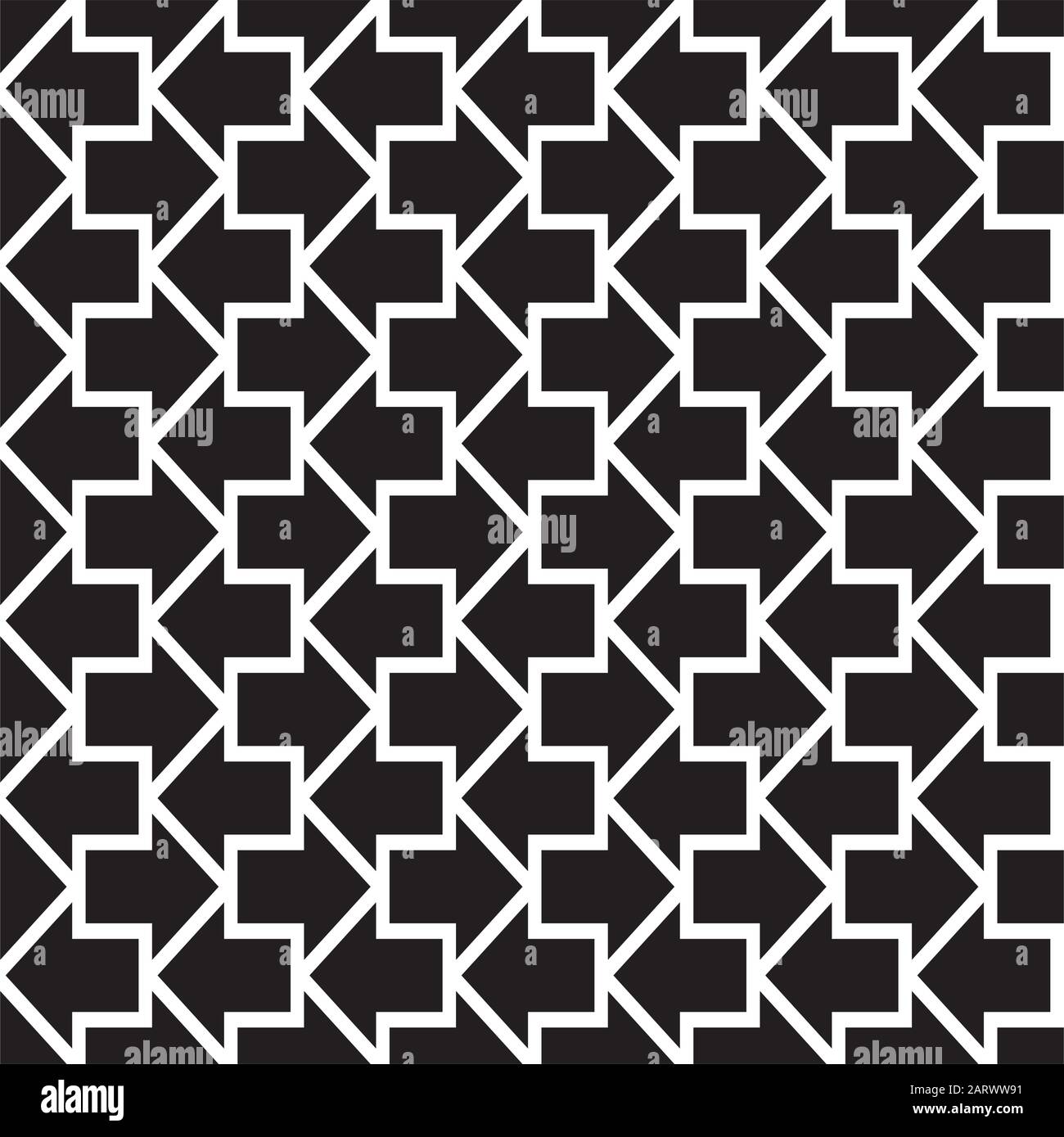 Arrows Seamless Pattern Abstract Geometric Texture With Arrow Shapes