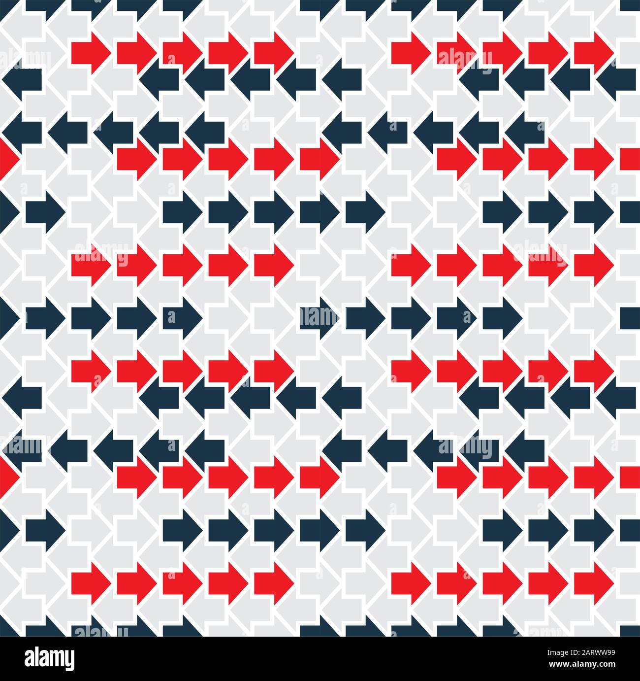 Red triangle white background black arrows Stock Vector Images - Alamy