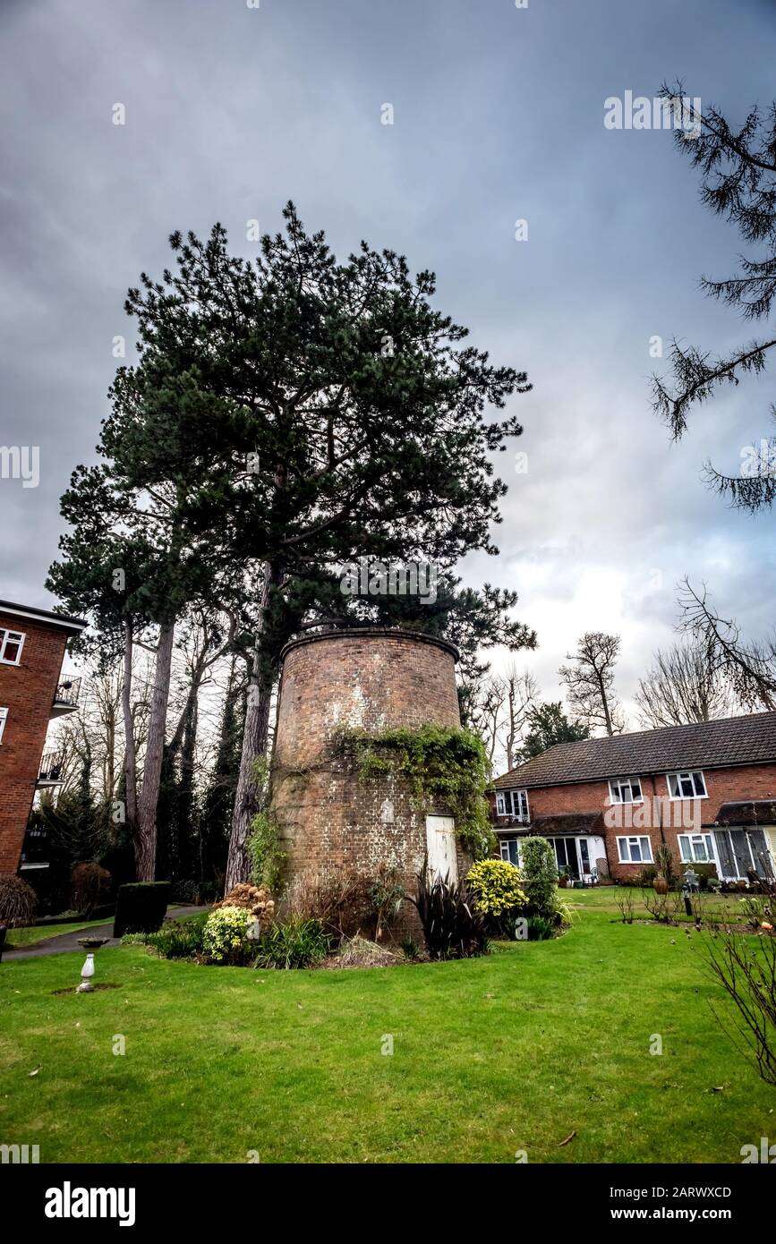 One of the two brick funnels used to draw air down to the railway ...