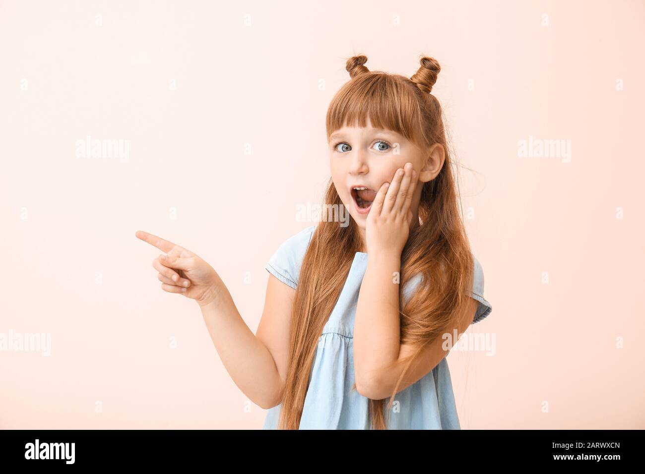 Surprised Girl Pointing